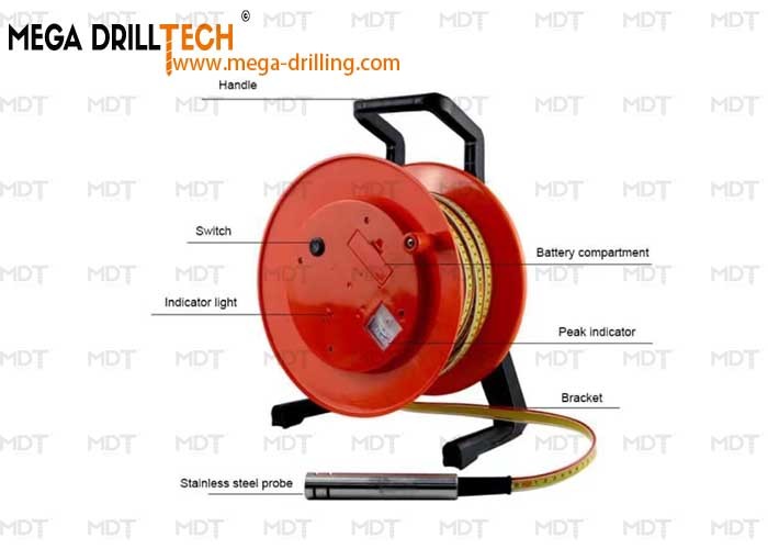 10m-200m Water Level Indicator Well Depth Measurement For Drilling