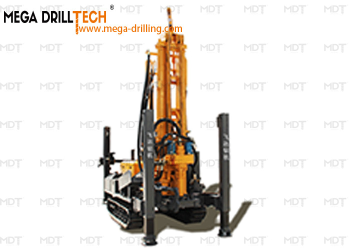 Pneumatic Rotary Water Well Drilling Rig Self Propelled