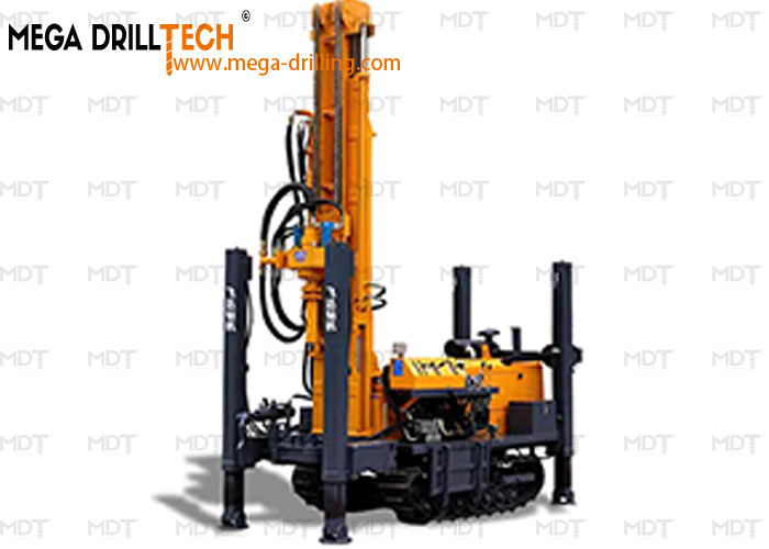 Borehole Water Well Drill Rig Dual Motor Rotating